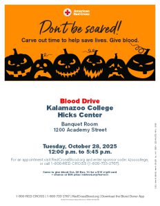 Red Cross Blood Drive – Student Health Center | Kalamazoo College